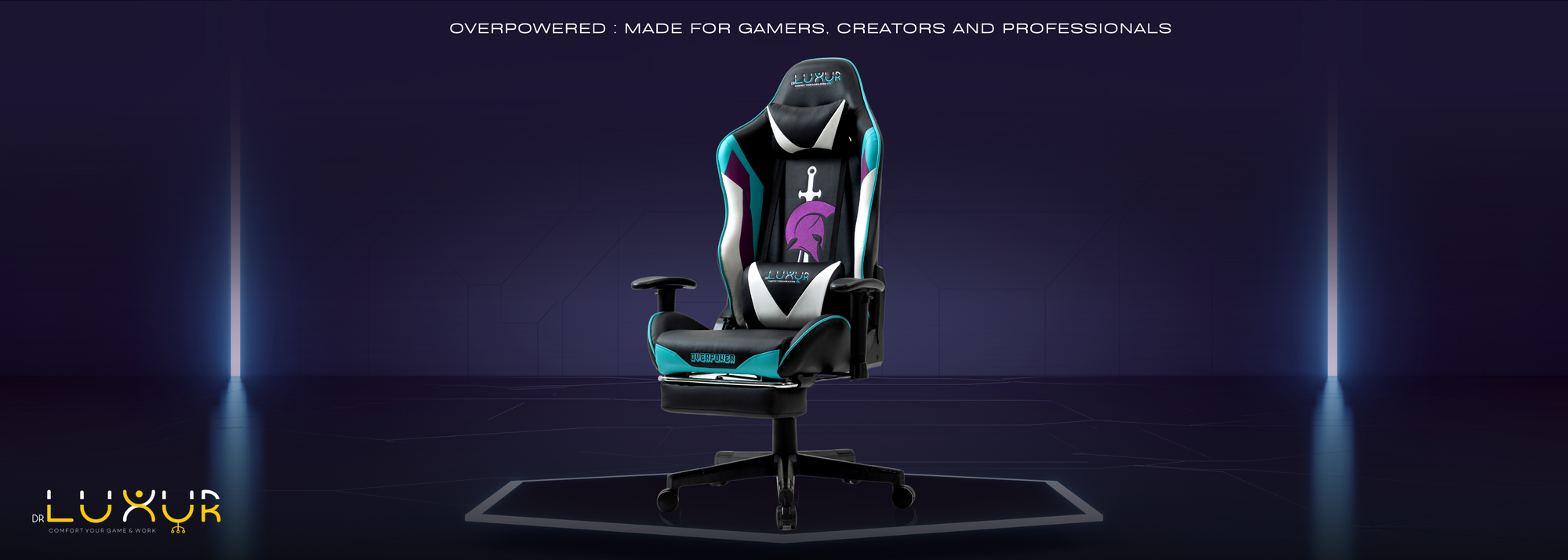 Dr Luxur® Overpower Ergonomic Gaming Chair for Office Work at Home with ...